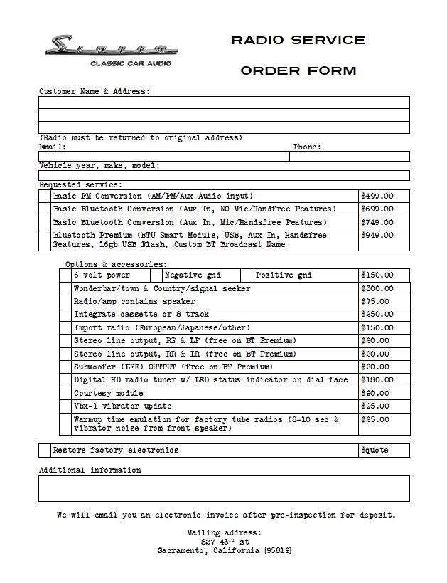 Sierra Classic Car Audio – Custom Stereo FM & Bluetooth Conversions for ...